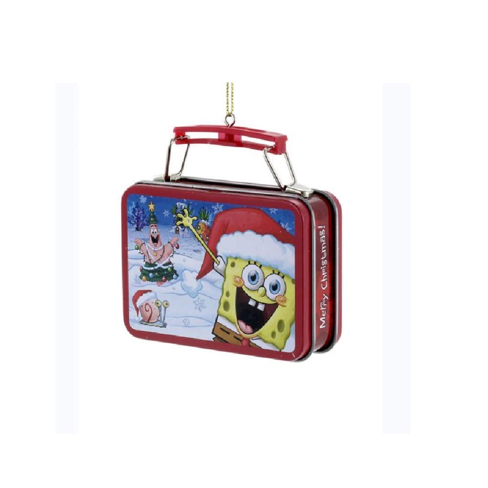 Amazon.com: Kurt Adler Spongebob Miniature Tin Lunch Box Ornament: Home ...