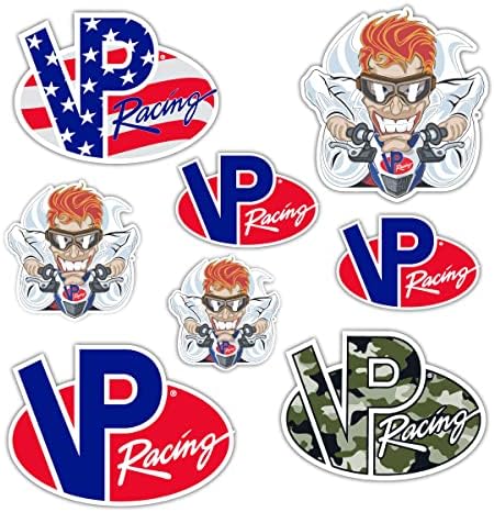 Amazon.com - VP Racing Logo Decals - Set of 3 VP Racing Fuels Red Blue ...