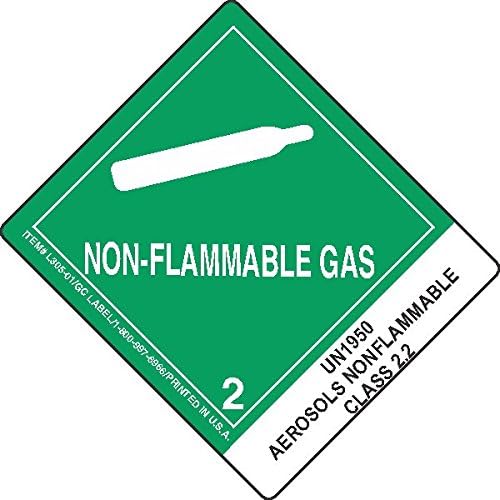 Amazon.com: GC Labels-L305P3054, UN1950 Aerosols Non-Flammable Class 2. ...
