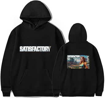 Satisfactory Merch Kapuzenpullover für Herbst und Winter, modisch ...