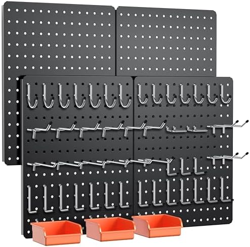 Amazon.com: Hogurity Peg Board, 110pcs Metal Pegboard Kit, Includes 4 ...