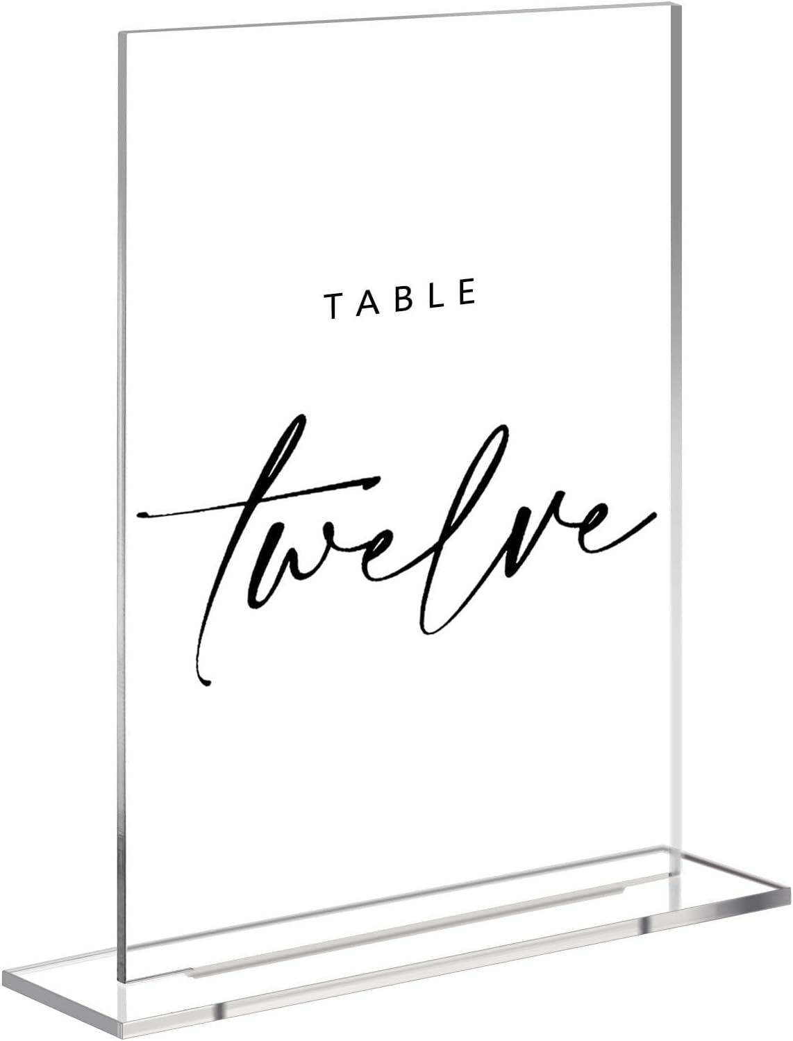 Amazon.com: 5x7 Inch Clear Acrylic Sign with Stand | 10 Pack Blank ...