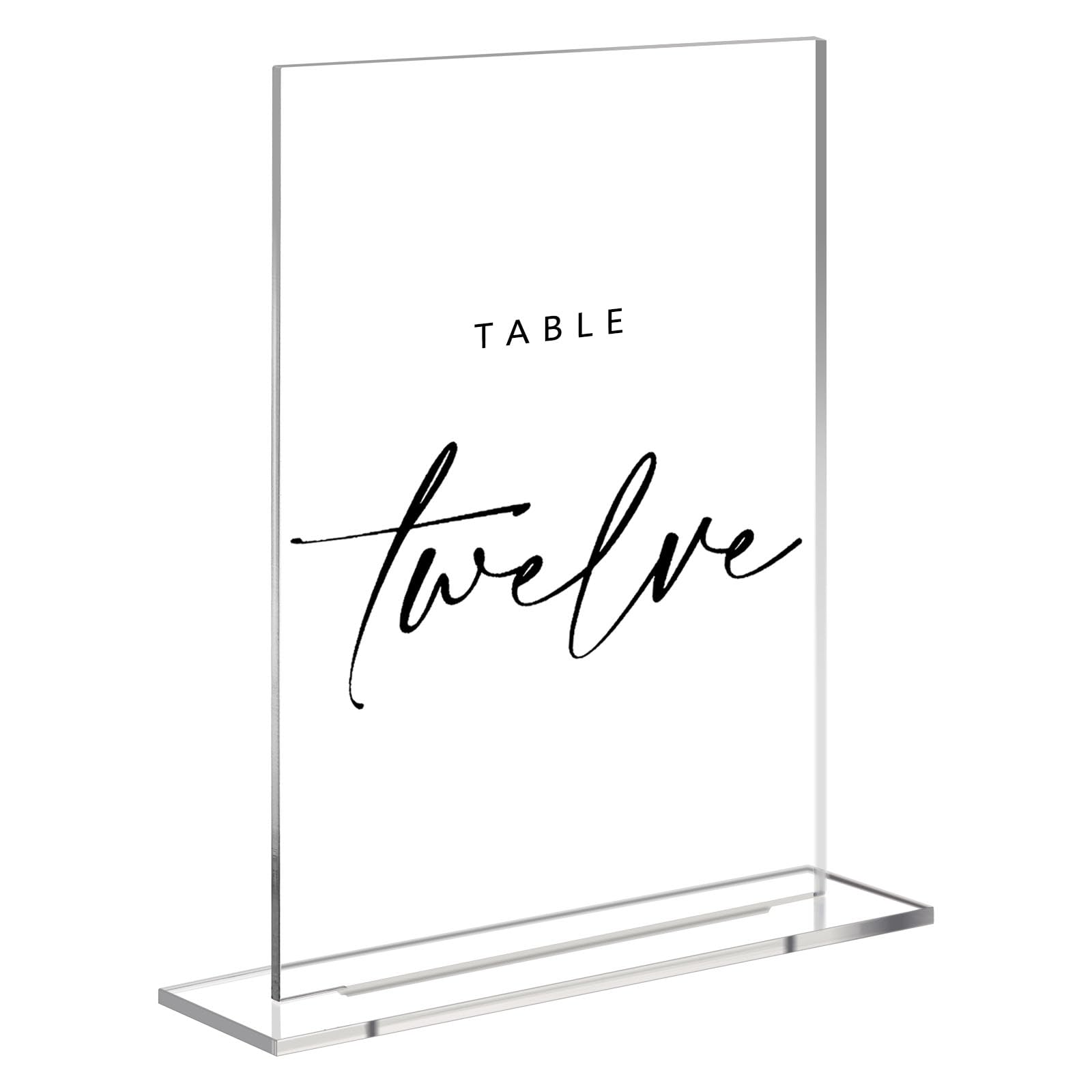 Amazon.com: 5x7 Inch Clear Acrylic Sign with Stand | 10 Pack Blank ...