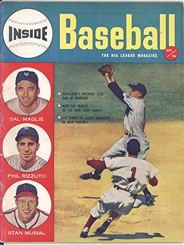 Inside Baseball Magazine October 1952 (Musial, Rizzuto, Maglie on Cover ...