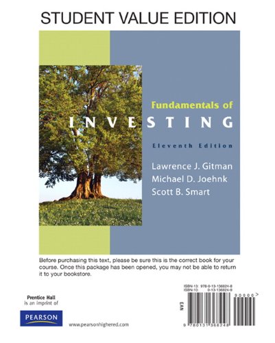 Fundamentals of Investing: Amazon.co.uk: Gitman, Lawrence J., Joehnk ...