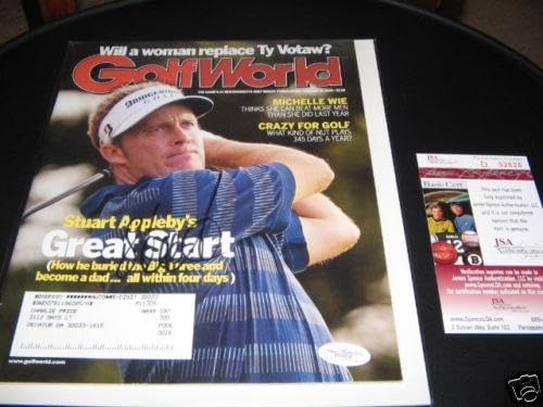 Amazon.com: Stuart Appleby Masters Jsa/coa Signed Golf Magazine ...