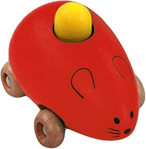 Amazon.com: millet16zjh Funny Mini Wooden Mouse Toy with Sound Kids ...