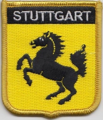 Stuttgart Deutschland Flagge bestickt Patch Badge : Amazon.de