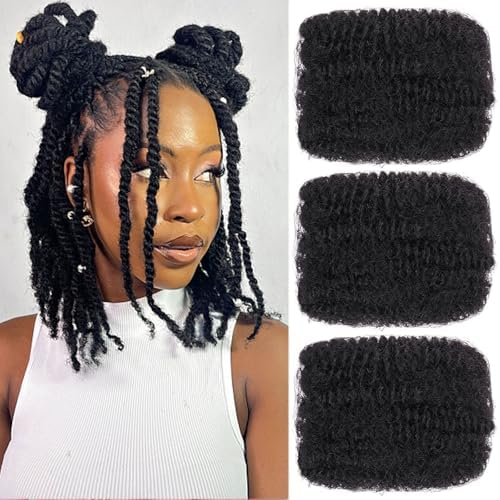 Amazon.com : Afro Kinky Hair 12 Inch 6 Packs Pre Stretched Afro Kinky ...