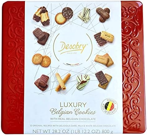 Amazon.com: Desobry Belgian Chocolate Cookie Assortment 800G : Grocery ...