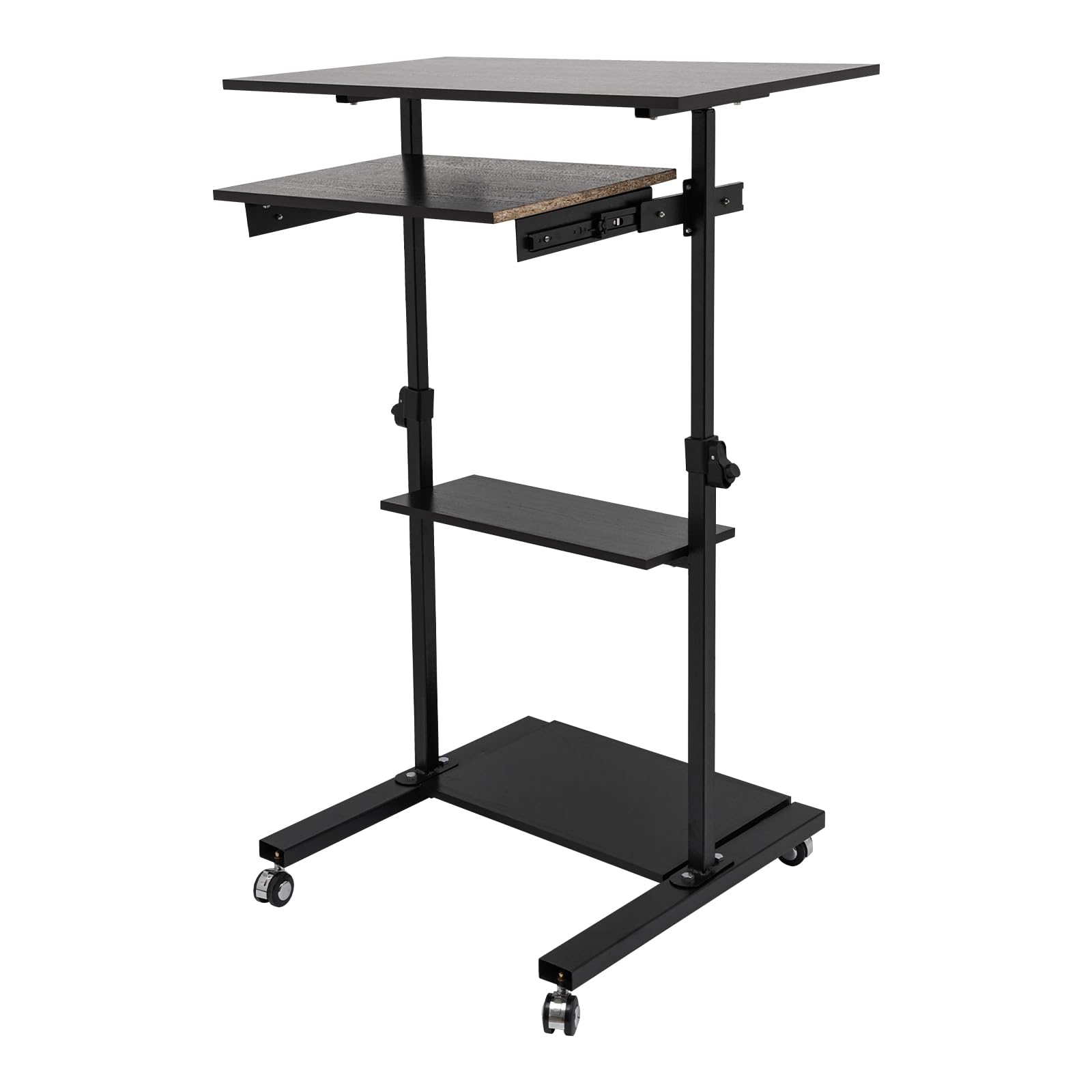 Amazon.com: Mobile Standing Desk, Adjustable Height Table Stand Up ...