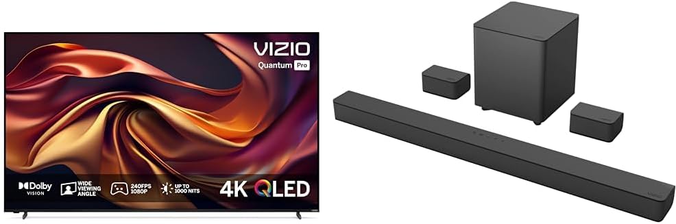 Amazon.com: VIZIO 65-inch Quantum Pro 4K QLED 120Hz Smart TV with 1,000 ...