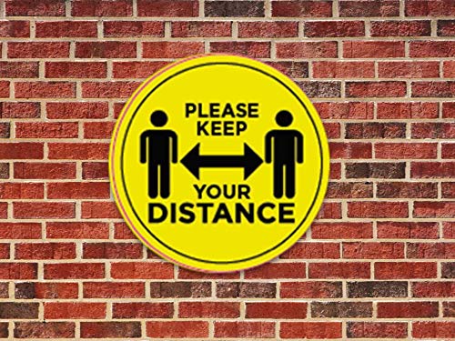 INSHOPFITTING Social Distancing Safety Floor Decals/POSTER Colorful ...