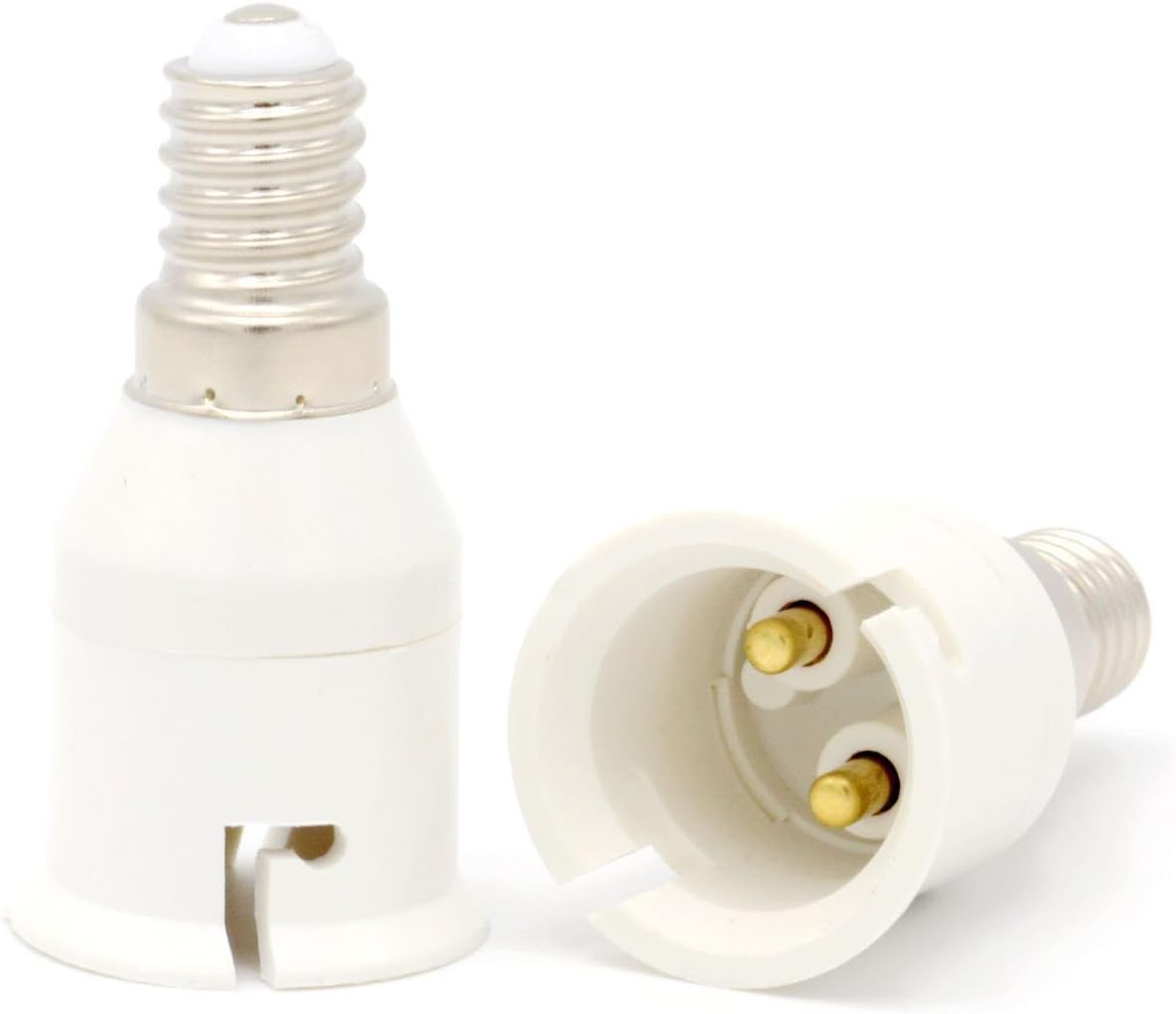Luminosa E14 to B22 Lamp Holder Adapter Converter (Pack of 2 Adapters ...