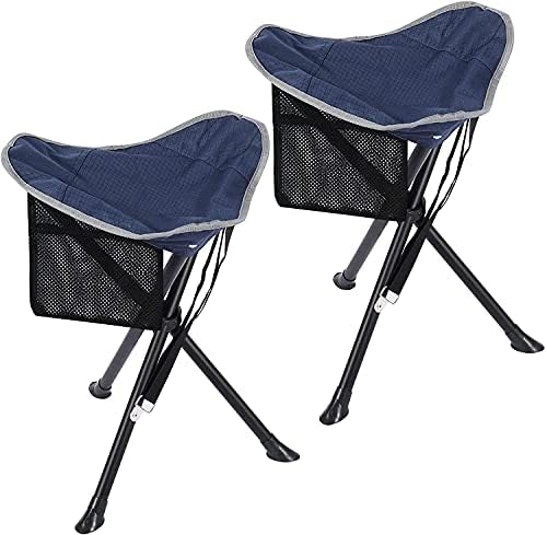 Amazon.com: REDCAMP 2 Pack Folding Camping Stools for Adults Heavy Duty ...