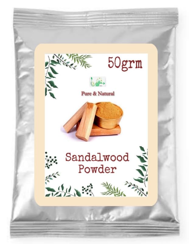 SDF100% Natural Sandalwood/Chandan Powder For Face Pack(50GM) : Amazon ...