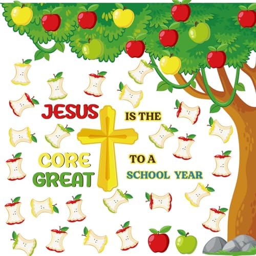 Amazon.com : Zonon Religious Classroom Bulletin Board Set Sunday School ...