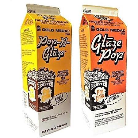 Gold Medal Glaze Pop Popcorn Seasoning Set of 2 Flavours Caramel and ...