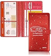Amazon.com: Car Registration and Insurance Card Holder - Leather ...