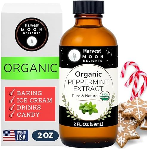 Amazon.com: Organic Peppermint Extract for Baking, Ice Cream, Drinks ...