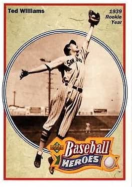 Amazon.com: 1992 Upper Deck Baseball Heroes #28 Ted Williams Card ...