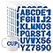 Amazon.com: Starboling Letter Stickers,2 inch 16 Sheets Navy Blue ...