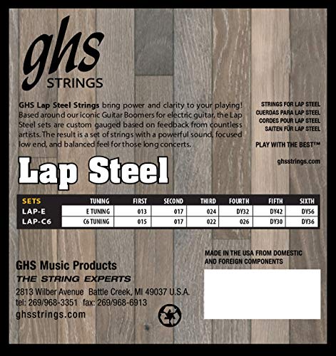 Snapklik.com : GHS Strings LAP-E Lap Steel Strings
