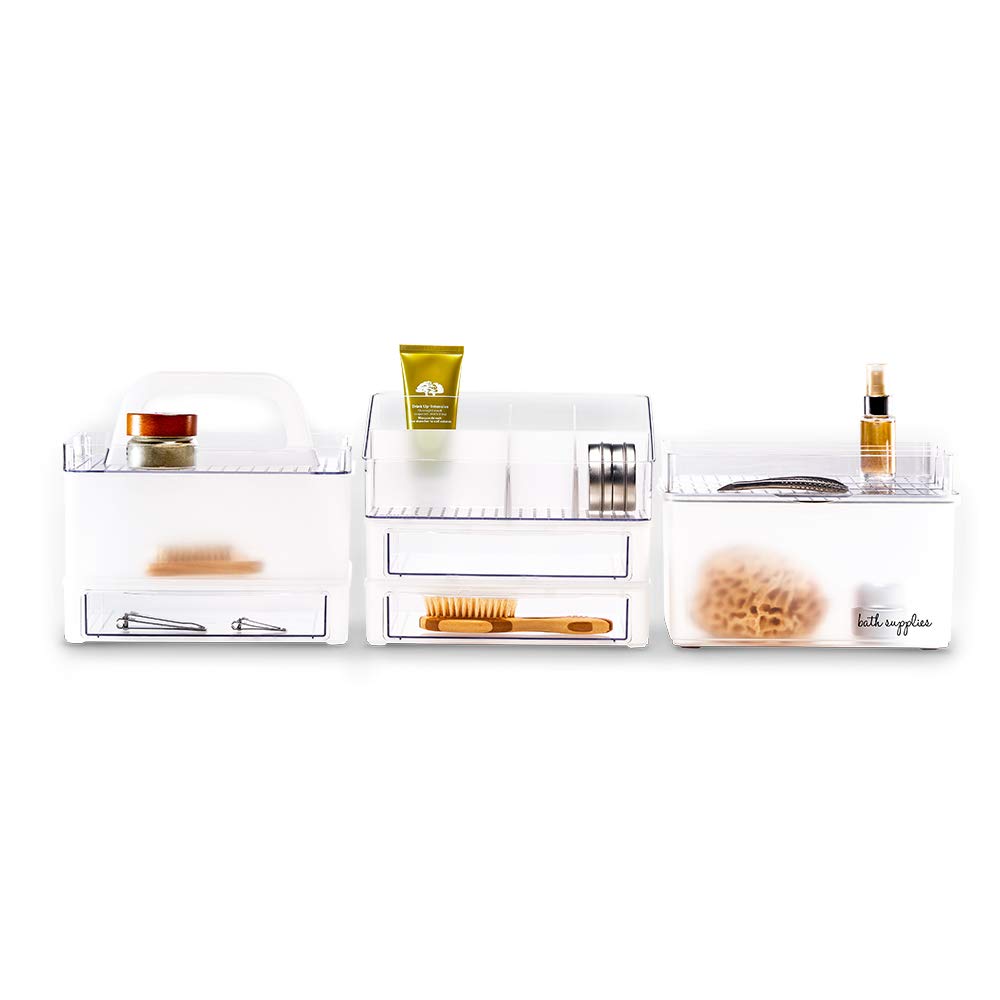 Snapklik.com : Madesmart Plastic Stacking Pull-Out Drawer For Bathroom ...