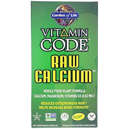 Amazon.com: Garden of Life Raw Calcium Supplement for Women and Men ...