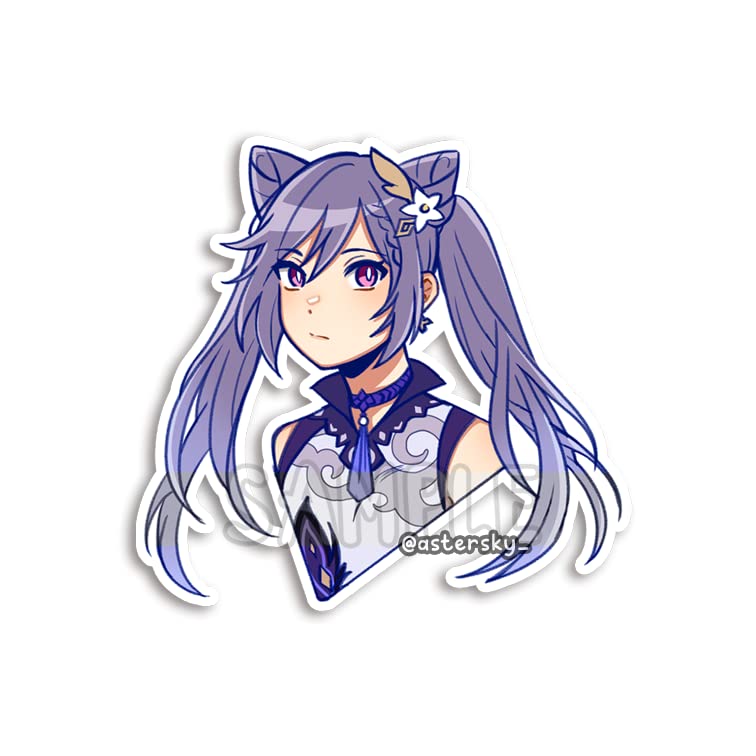 Amazon.com: Genshin Impact Vinyl Stickers (Keqing) : Handmade Products
