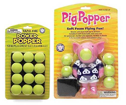 Hog Wild Pig Popper with Refill (Additional x12 poppers balls included ...