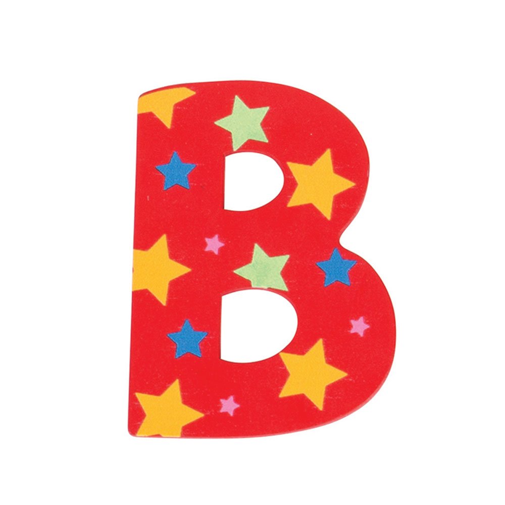 Amazon.com: Bigjigs Toys Star Letter B (Red) : Baby
