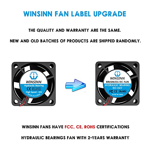 Snapklik.com : WINSINN 40mm Fan 24V, 3D Printer Micro 24 Volt Fans 4020 ...