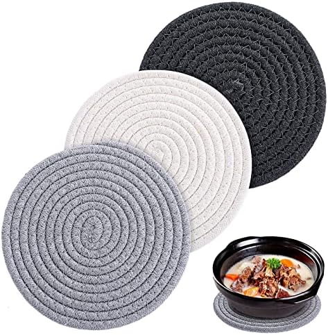 Pot Holders for Kitchen,Heat Resistant Trivets for Hot Dishes 3Pcs ...