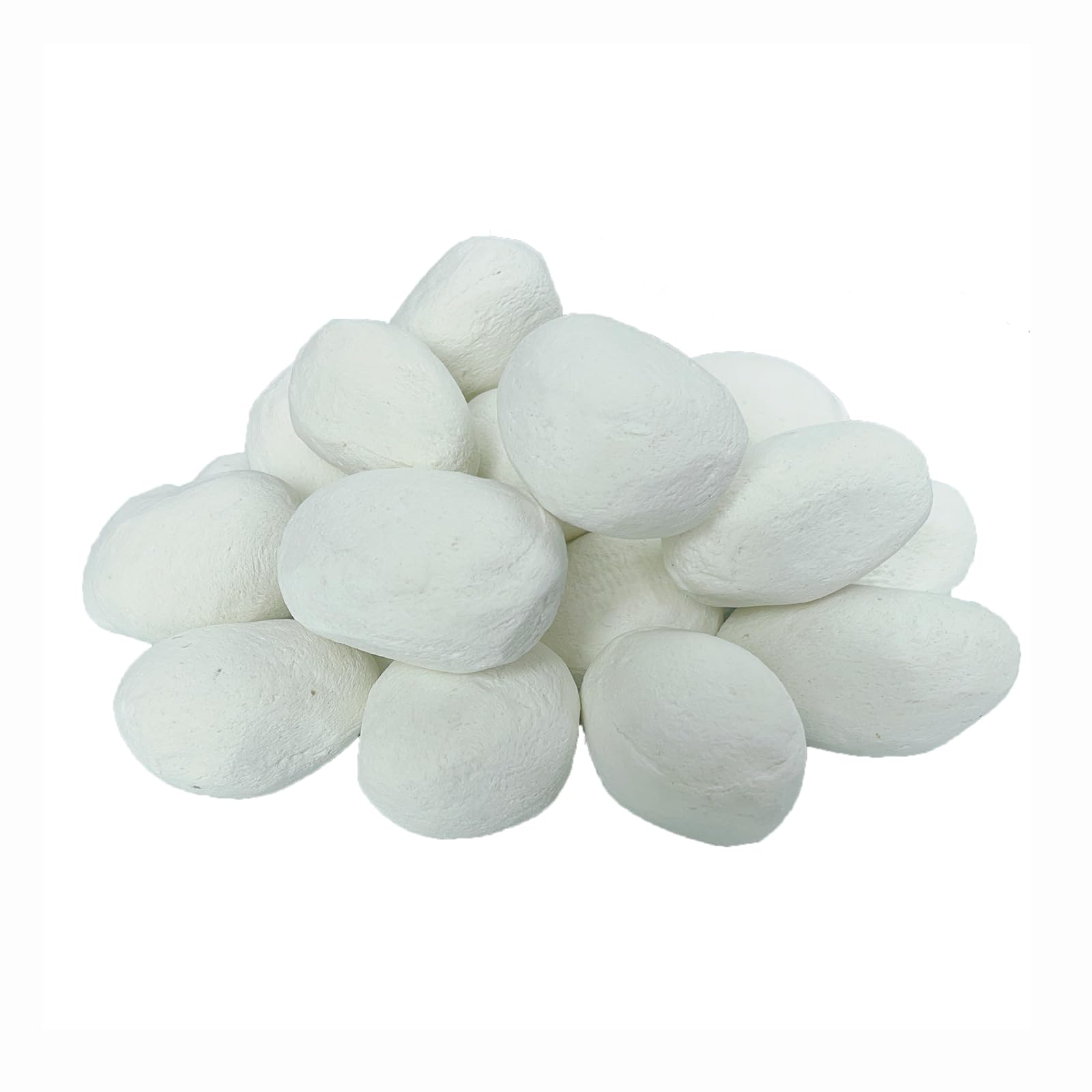 Fireplace Ceramic Pebbles 24 pieces, round lava pebbles, gas logs, for ...
