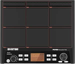 HXW PD705 9-Trigger Multipad Percussion Sampling Pad Portable Electric ...