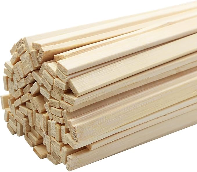 Wooden Craft Sticks, Extra Long, Wood Strips for Craft Projects 1/2 x ...