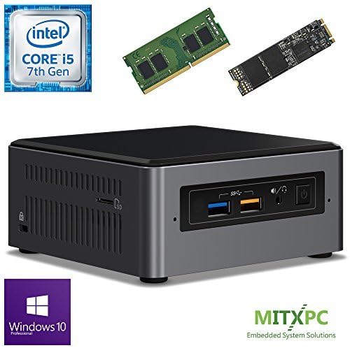 Intel BOXNUC7i5BNH Core i5-7260U NUC Mini PC w/ 8GB DDR4, 256GB M.2 SSD ...