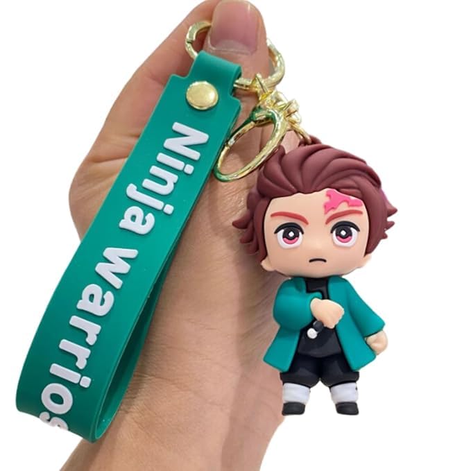 Funfob Tanjiro Keychain Demon Slayer For Anime Fans Car & Bike Key ...