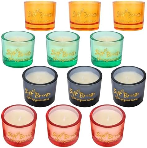 Amazon.com: SOFT BREEZE 12 Pack Small Votives Candles,Candles Gifts for ...