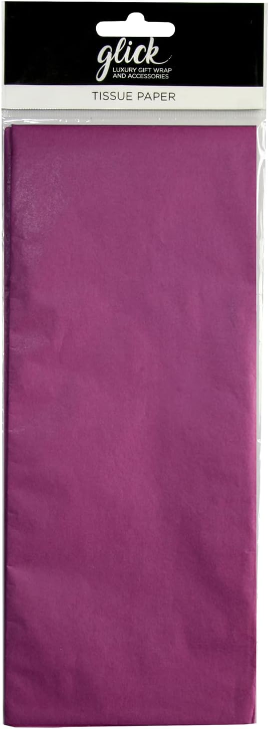 Glick 4 Sheets of Fuschia Tissue Paper, Each Sheet 750mm x 500mm when ...