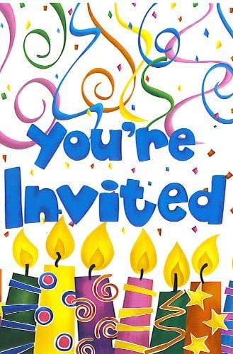 Amazon.com: "You're Invited" Birthday Party Invitations w/ Envelopes ...