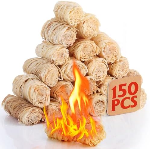 Amazon.com : 150Pcs Fire Starter,Natural Fire Starters for Campfires ...