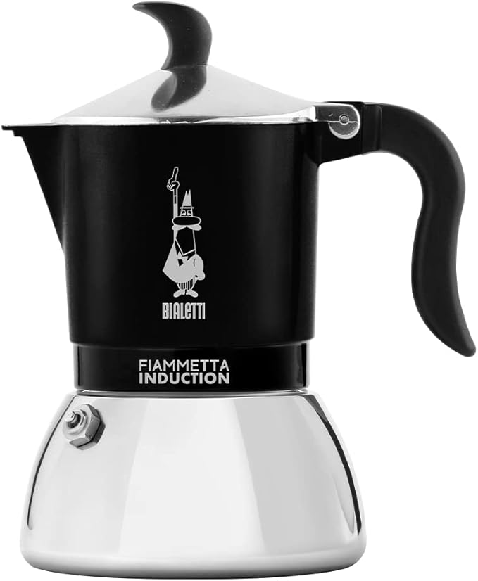 Bialetti Fiammetta Induction Coffee Maker, 2 Cups (100 ml), Suitable ...