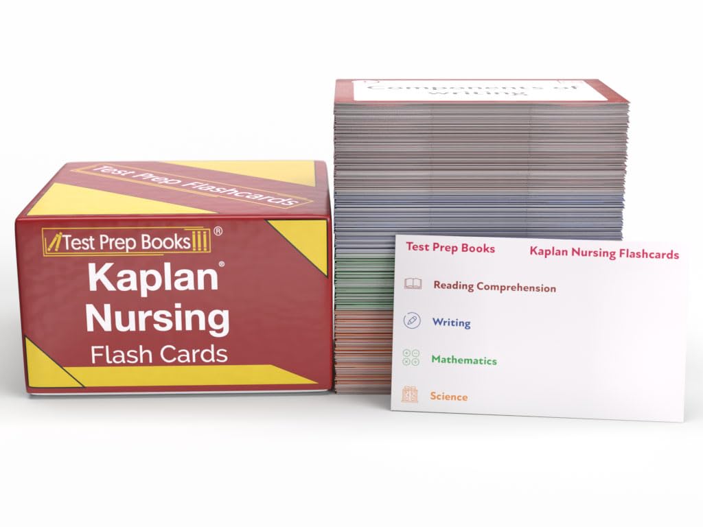 Snapklik.com : Kaplan Nursing School Entrance Exam Study Cards: Kaplan ...