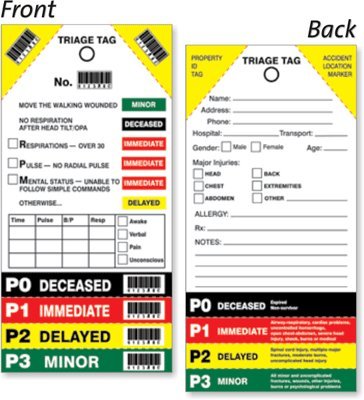 Oems Approved Triage Tag Emergency Medical Services 2020 NATIONAL