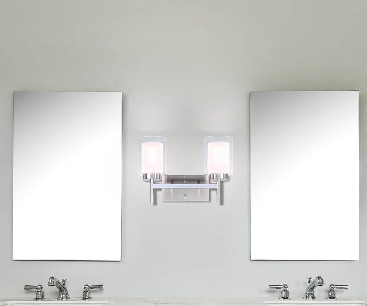 XiNBEi Lighting Bathroom Wall Light, Modern 2 Light Sconces Wall ...