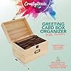 Amazon.com: CraftyBook Greeting Card Organizer Box with Dividers ...