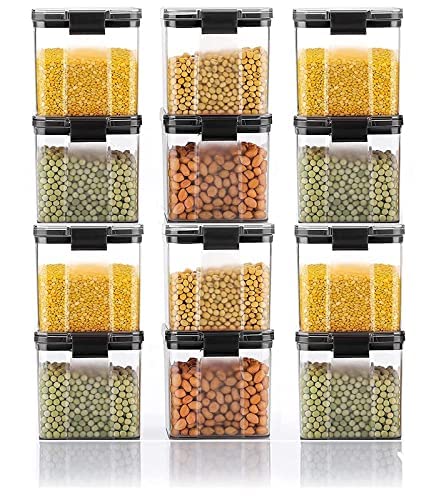 VENSWISE Lock Air Tight Square Shape Kitchen Storage Container,Cereal ...