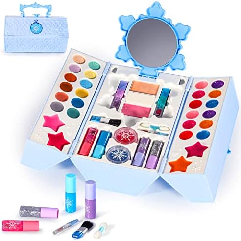 Kids Makeup Kit for Girl - BELLOCHIDDO 45pcs Washable Real Makeup Set ...